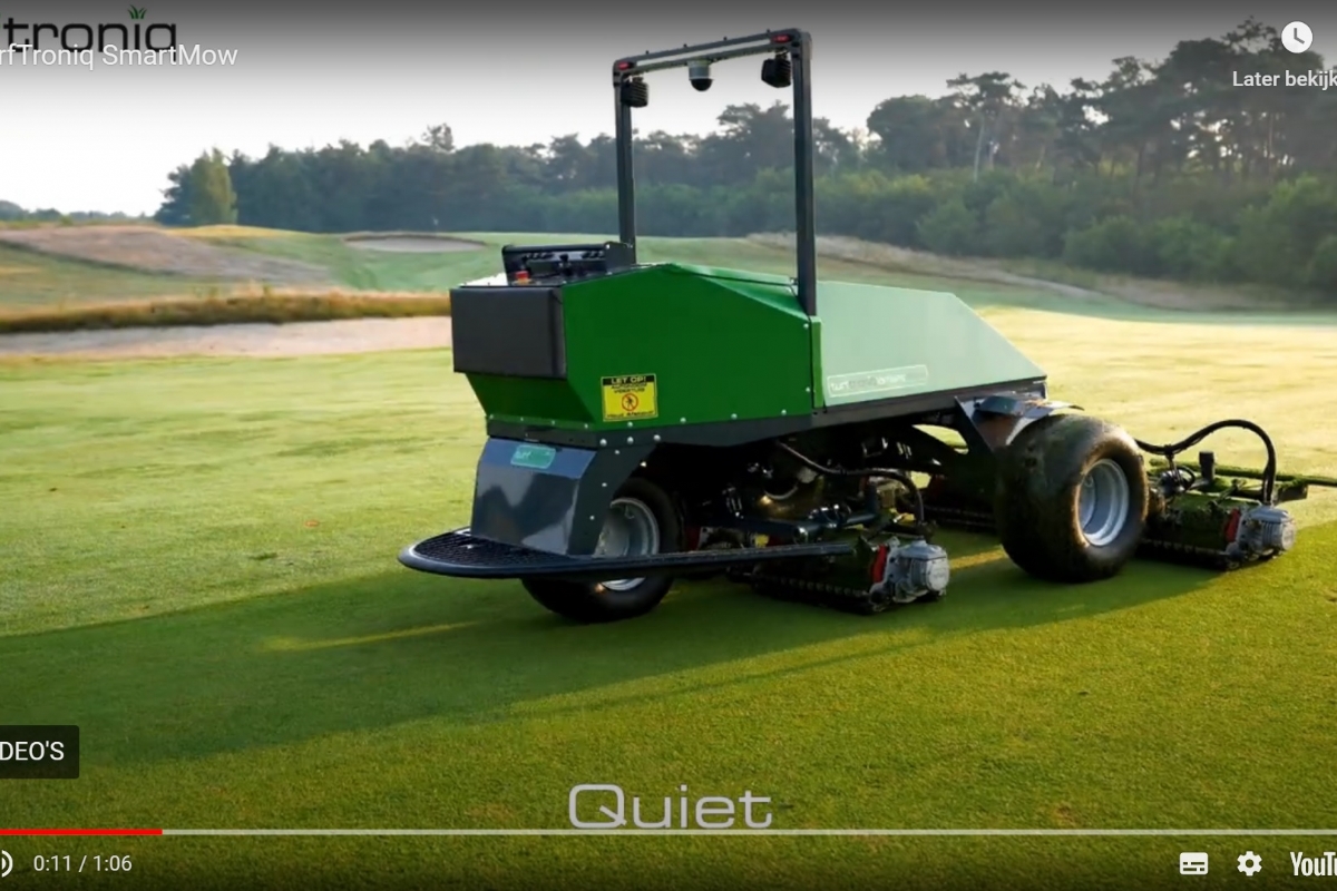 TurfTroniq introduceert autonome elektrische fairwaymaaier SmartMow